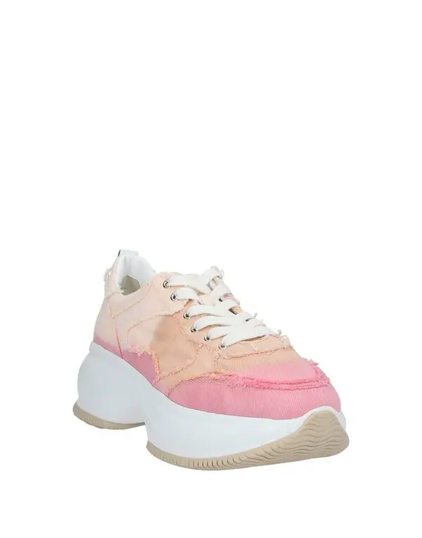 Hogan Multicolor Textile Sneakers - Pink