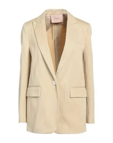 TWINSET Cotton And Linen Blazer - Beige