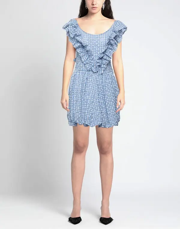 JIJIL Mini Balloon Dress - Blue