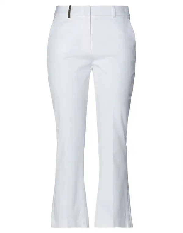 Peserico Bootcut Embellished Pants - White