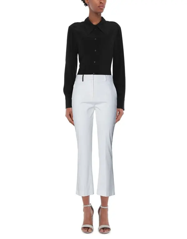 Peserico Bootcut Embellished Pants - White