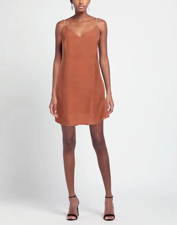 Malìparmi Mini Slip Dress - Brown