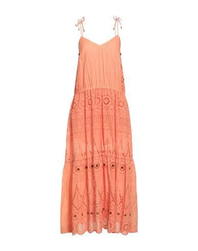 SIMONA CORSELLINI Maxi Dress In Polyester And Cotton - Pink