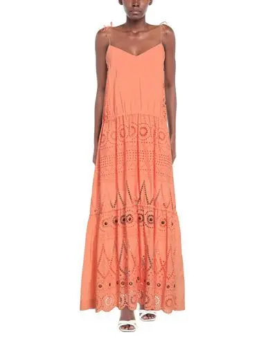 SIMONA CORSELLINI Maxi Dress In Polyester And Cotton - Pink