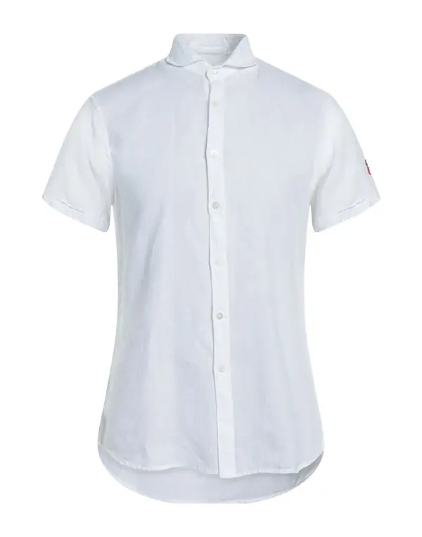 COOPERATIVA PESCATORI POSILLIPO Shirt Azure Size Linen - White
