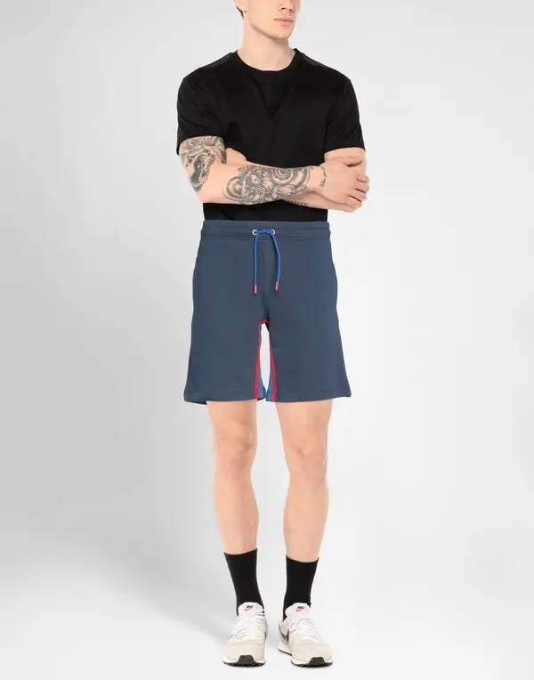 BIKKEMBERGS Sweatshirt Fleece Shorts - Blue