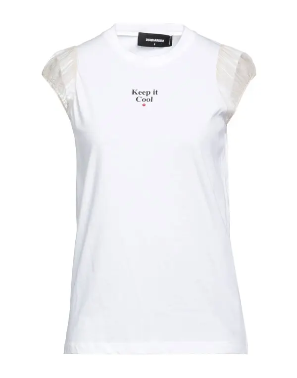 Dsquared2 T-shirt With Appliqués - White