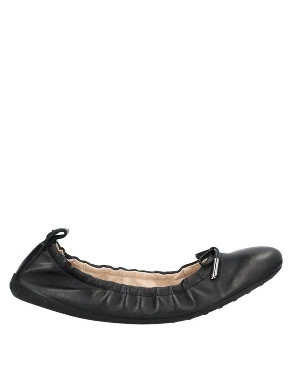 TOD'S Ballet Flats In Leather - Black