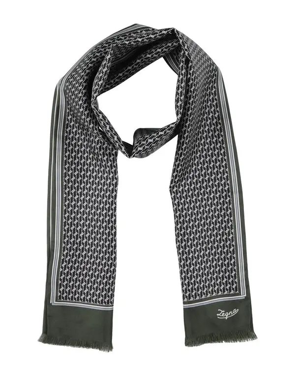 Zegna Scarf Military Silk