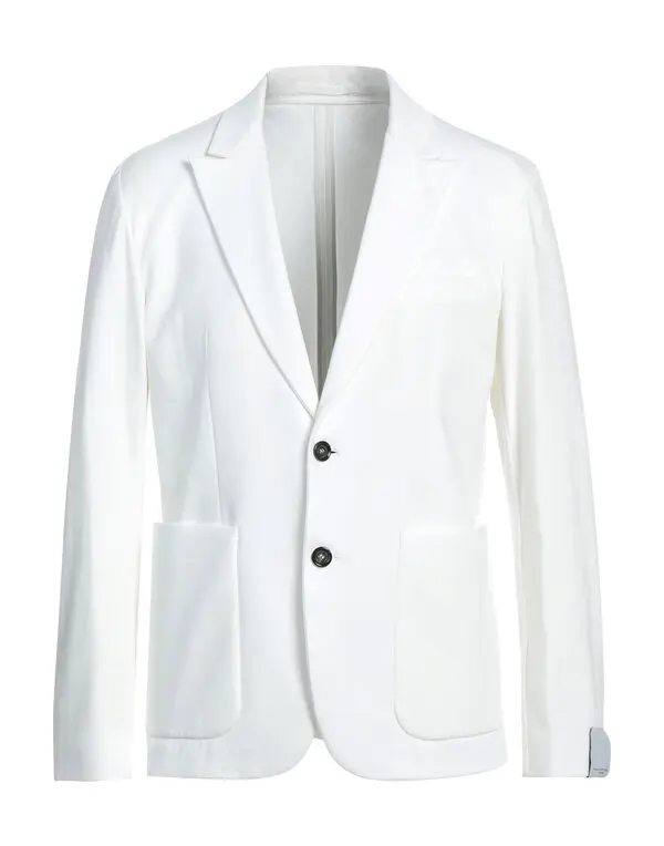 PAOLO PECORA Single-breasted Blazer - White