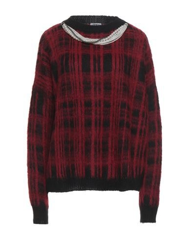 Liu Jo Tartan Pattern Knit Sweater - Red