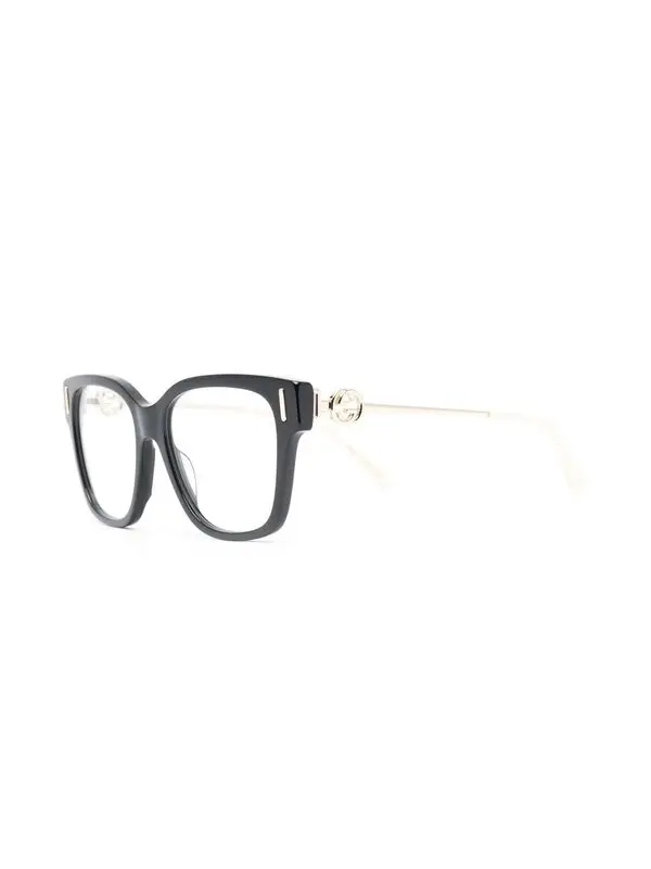 Gucci Gg-logo Square-frame Optical Glasses