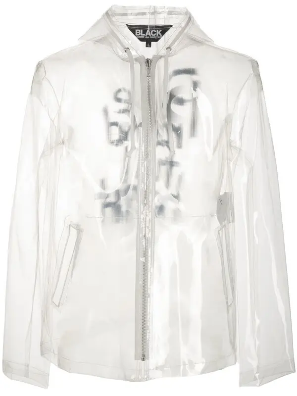 BLACK COMME DES GARÇONS Slogan-print Jacket