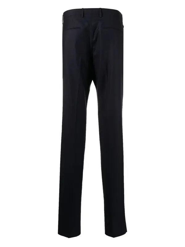 Tagliatore Tailored Virgin Wool Trousers - Blue