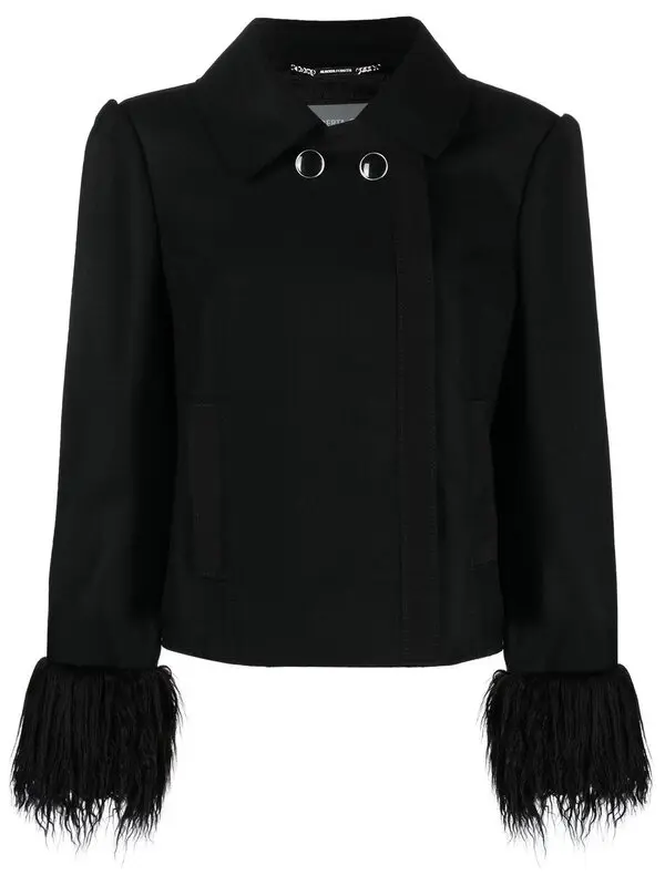 Alberta Ferretti Fringe-cuffs Shirt Jacket