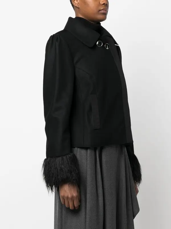 Alberta Ferretti Fringe-cuffs Shirt Jacket
