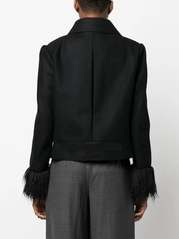 Alberta Ferretti Fringe-cuffs Shirt Jacket