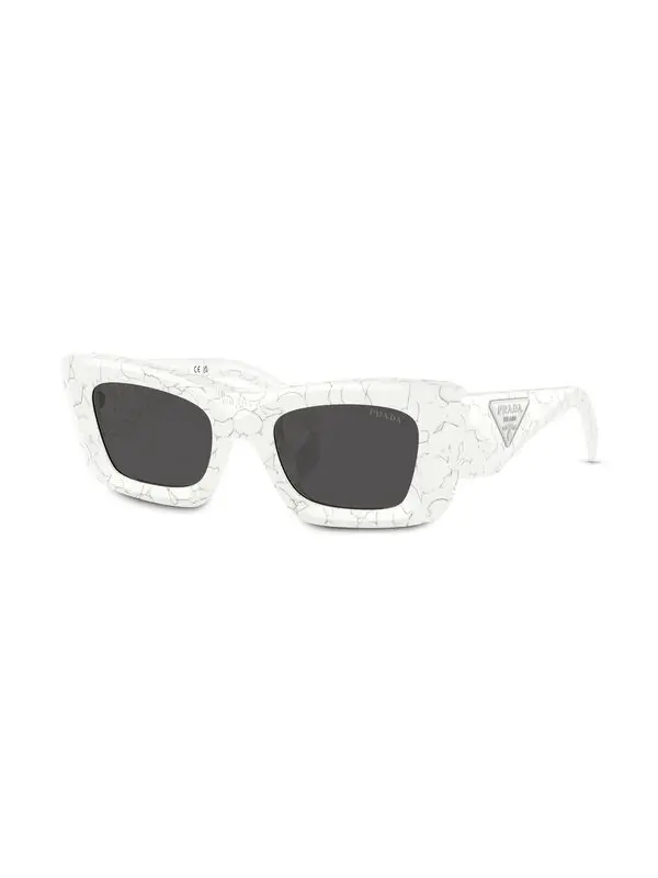 Prada Marble-print Square Sunglasses