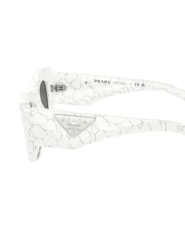 Prada Marble-print Square Sunglasses