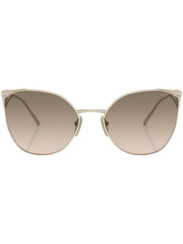 Prada Cat-eye Frame Sunglasses - Gold