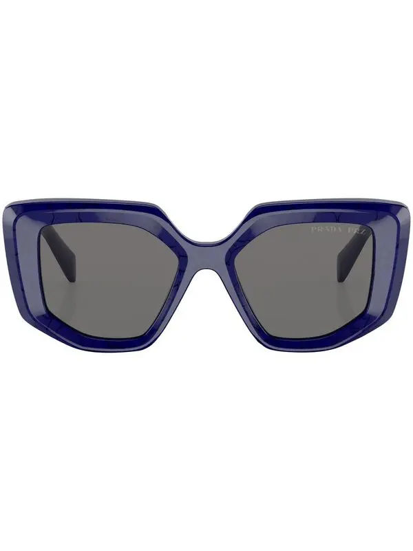 Prada Blue and Black Geometric Sunglasses 69806 auth PRADA navy blue SYMBOLE Sunglasses SPR16W | eBay main image 2