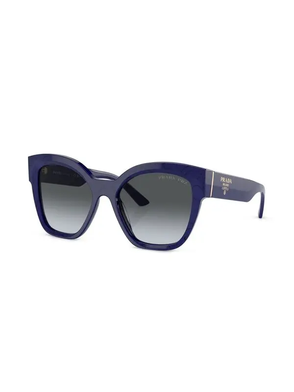 Prada Logo-arm Cat-eye Sunglasses - Blue