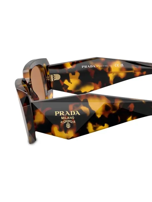 Prada Symbole Rectangle Sunglasses - Green
