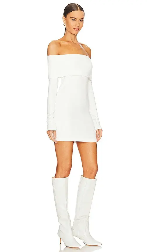 Enza Costa Off-shoulder Sweater Mini Dress
