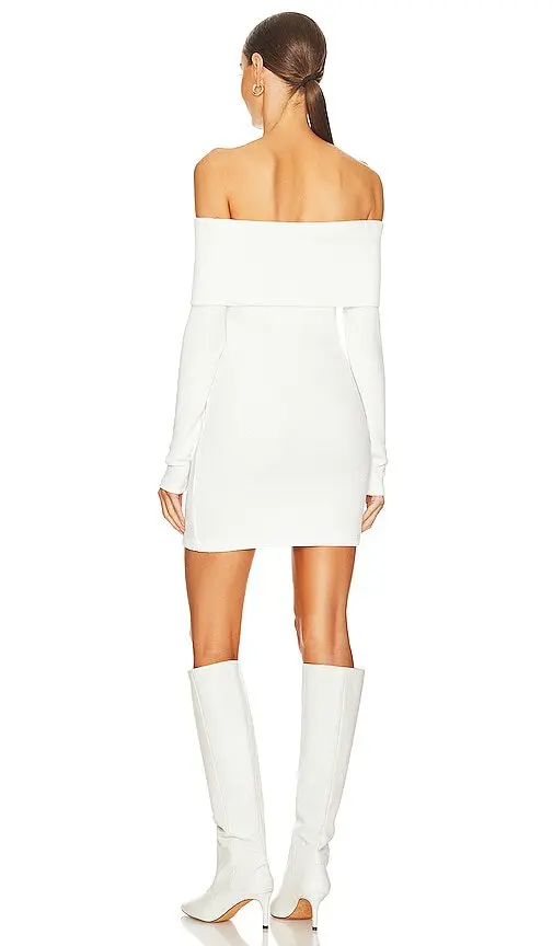 Enza Costa Off-shoulder Sweater Mini Dress