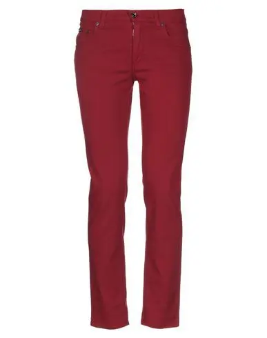 Dolce & Gabbana Gabardine Slim Fit Pants - Red