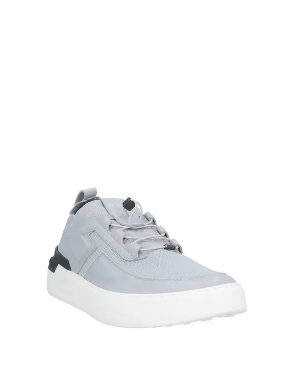 TOD'S NO CODE Light Textile Fibers And Leather Sneakers - Grey