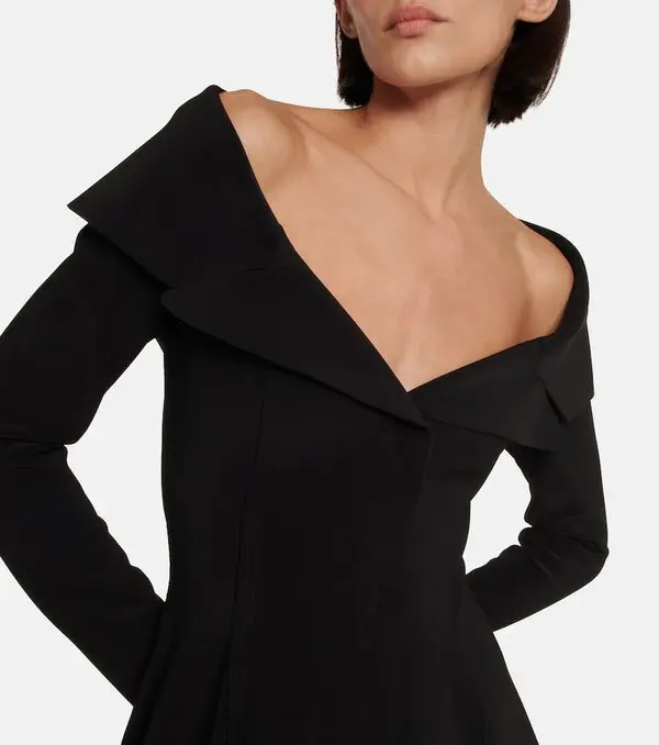 green emerald velvet dress Norma Kamali Dresses Black