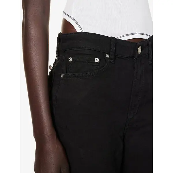 Rag & Bone Logan Wide-leg High-rise Jeans - Black