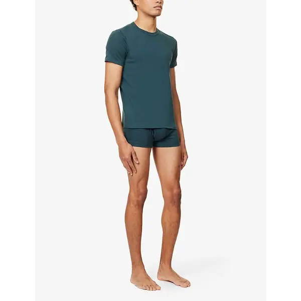 TOM FORD Brand-patch Short-sleeved Stretch-cotton T-shirt