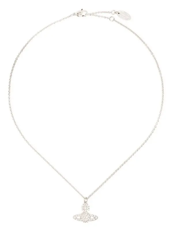 VIVIENNE WESTWOOD Grace Bas Relief Orb Pendant Necklace - Silver