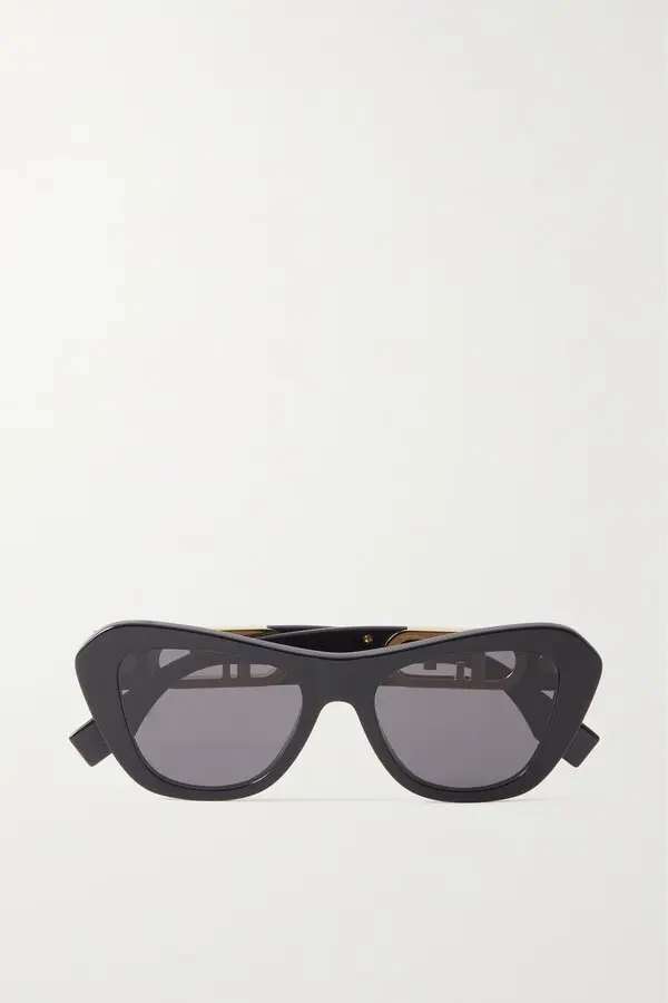 Fendi O'lock Cat-eye Sunglasses - Black