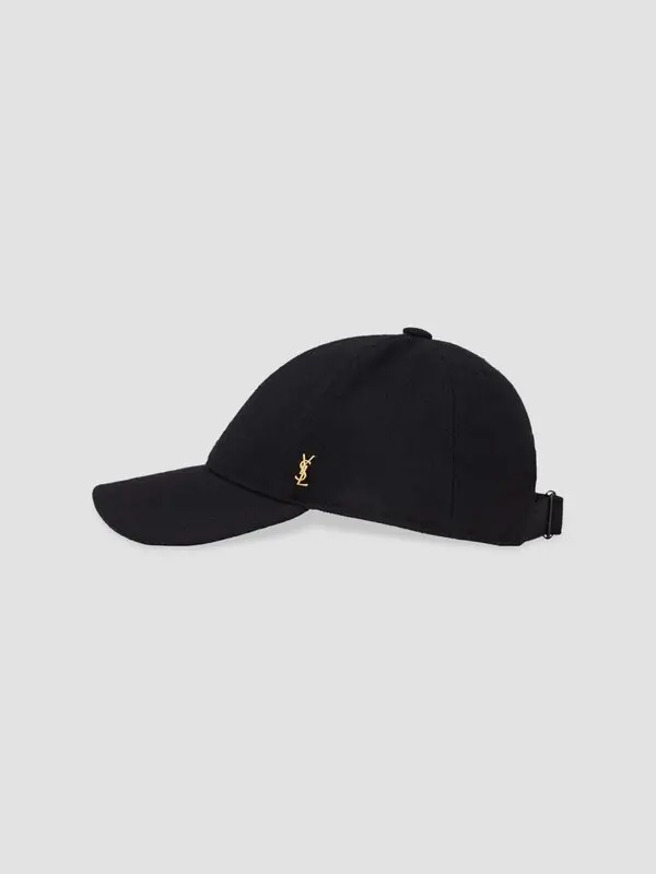Saint Laurent Felt Baseball Cap