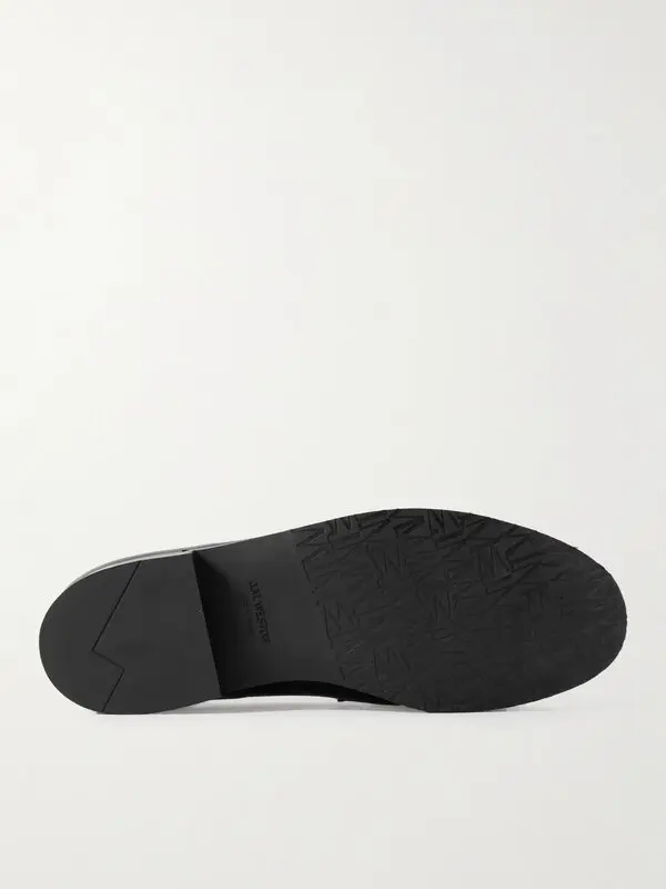 J.M. WESTON 180 Full-grain Leather Penny Loafers - Black