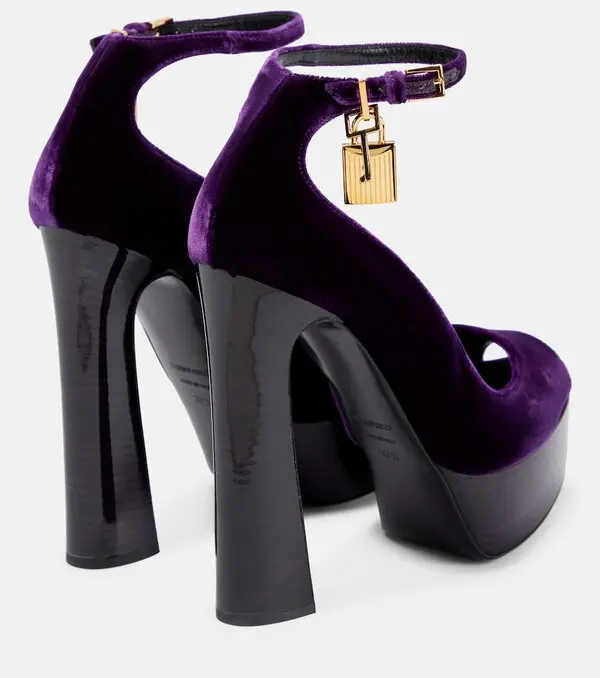 TOM FORD Velvet Platform Pumps