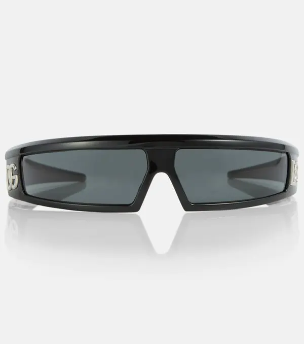 Dolce & Gabbana Wraparound Sunglasses - Black