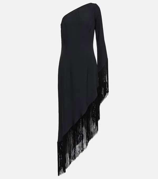 TALLER MARMO Aventador One-shoulder Midi Dress - Black