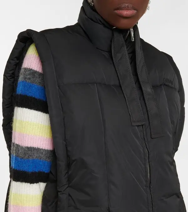 GANNI Tie Puffer Vest
