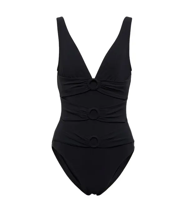 KARLA COLLETTO Morgan V-neck Swimsuit - Black
