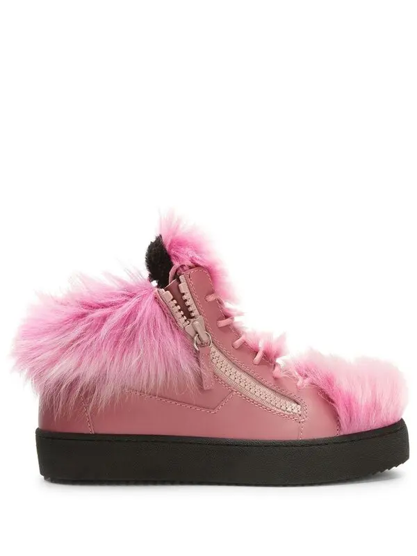 GIUSEPPE ZANOTTI Marlena Winter Mid-top Sneakers - Pink