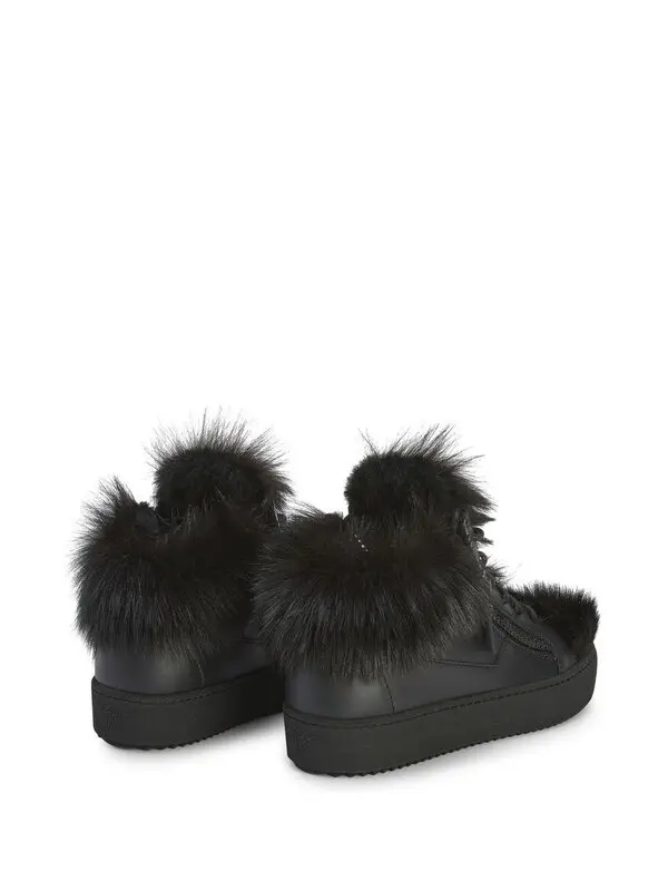 GIUSEPPE ZANOTTI Marlena Winter Mid-top Sneakers - Black