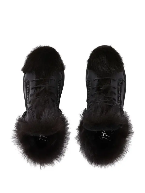 GIUSEPPE ZANOTTI Marlena Winter Mid-top Sneakers - Black