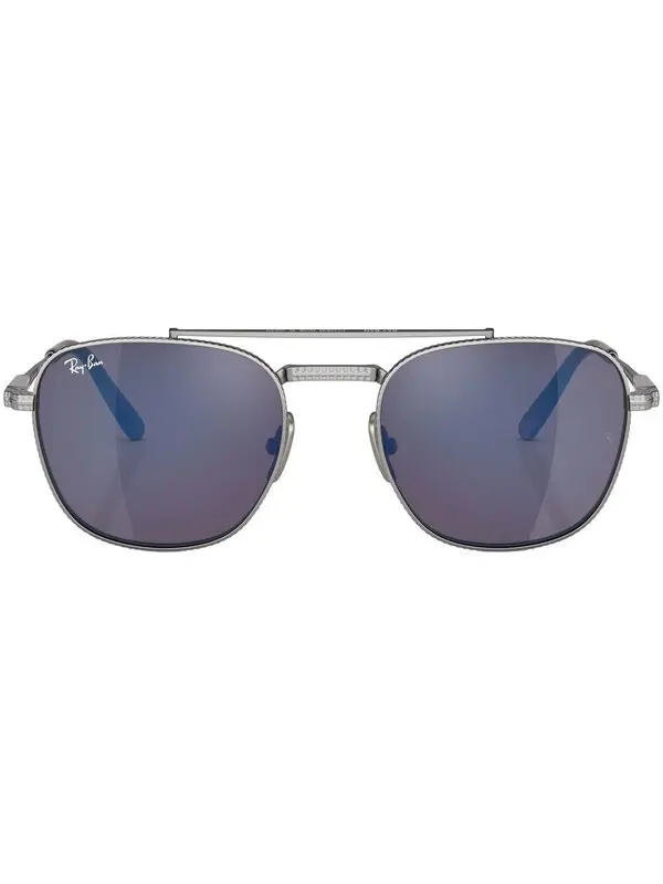 Ray-ban Frank Ii Titanium Pilot Sunglasses