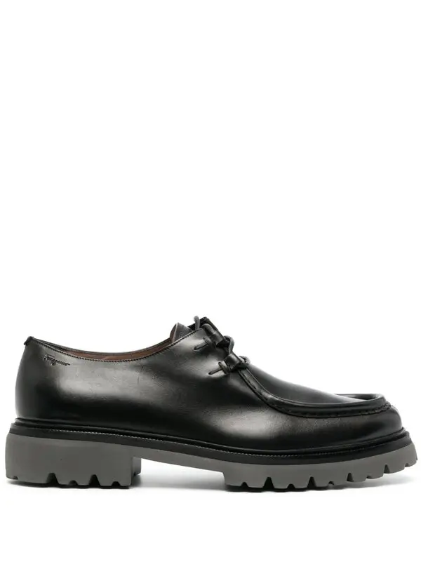 FERRAGAMO Lace-up Derby Shoes - Black