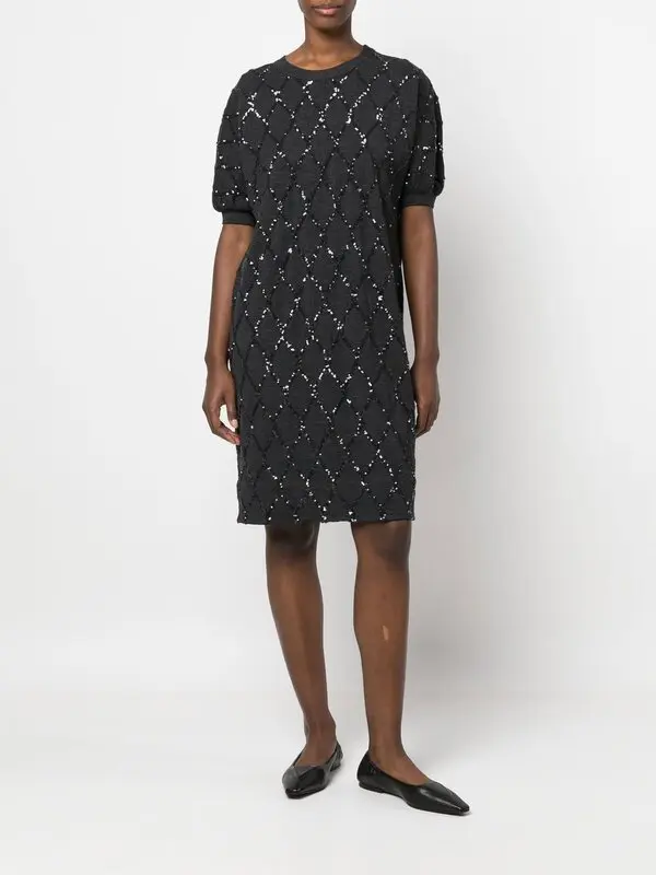 Brunello Cucinelli Sequin-embellished Shift Dress