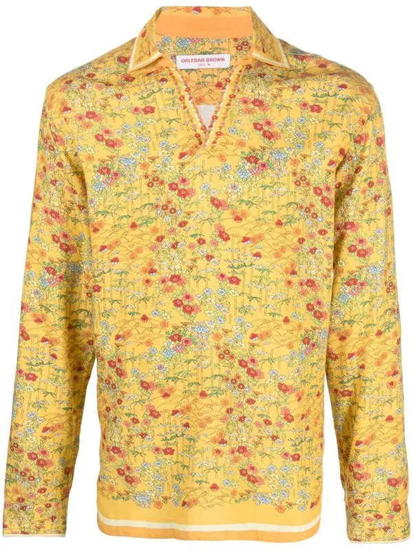 Orlebar Brown Ridley Solo Fantasy Shirt - Yellow